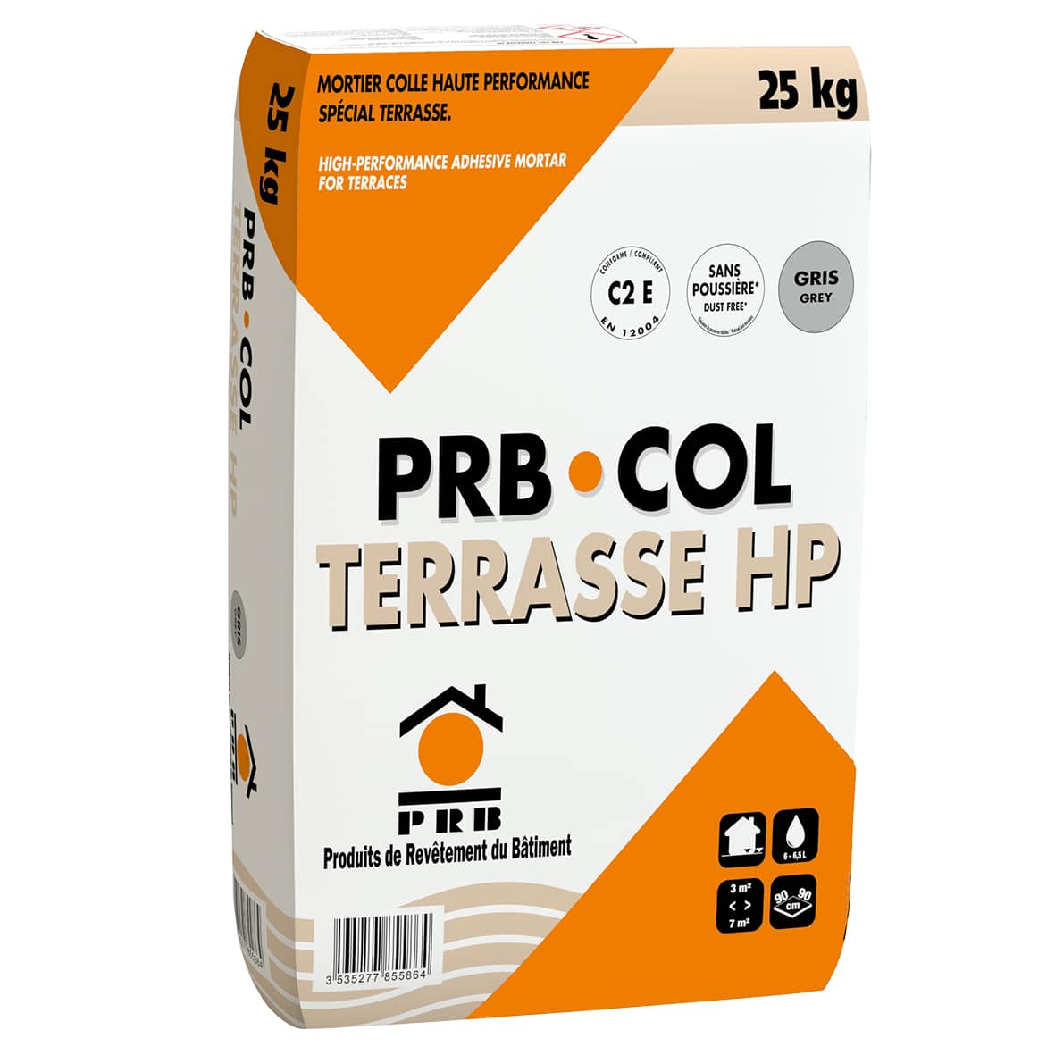 PRB COL TERRASSE HP : La colle haute performance pour l'extérieur